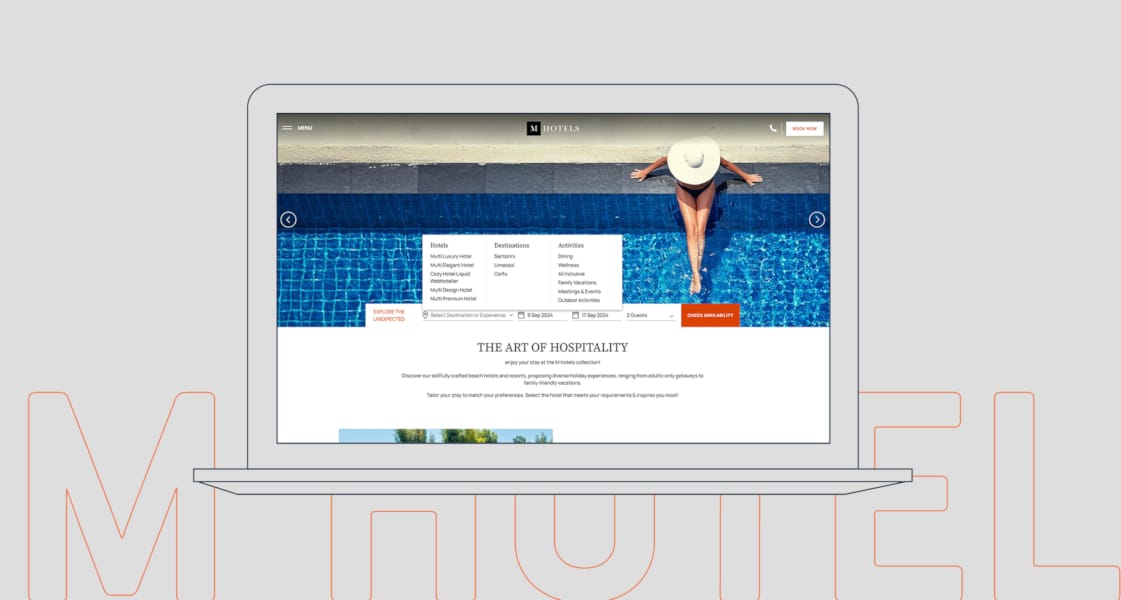 Multi Hotel Canvas από τη Hotelwize - Συλλογή Signature | Hotel Group Website Design